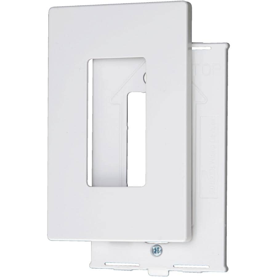 EATON White 1-Gang Decorator Screwless Wall Plate | Home Hardware