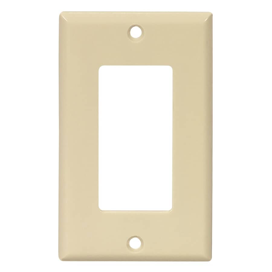 EATON Ivory Plastic 1-Gang Decorator Wall Plate | Home Hardware