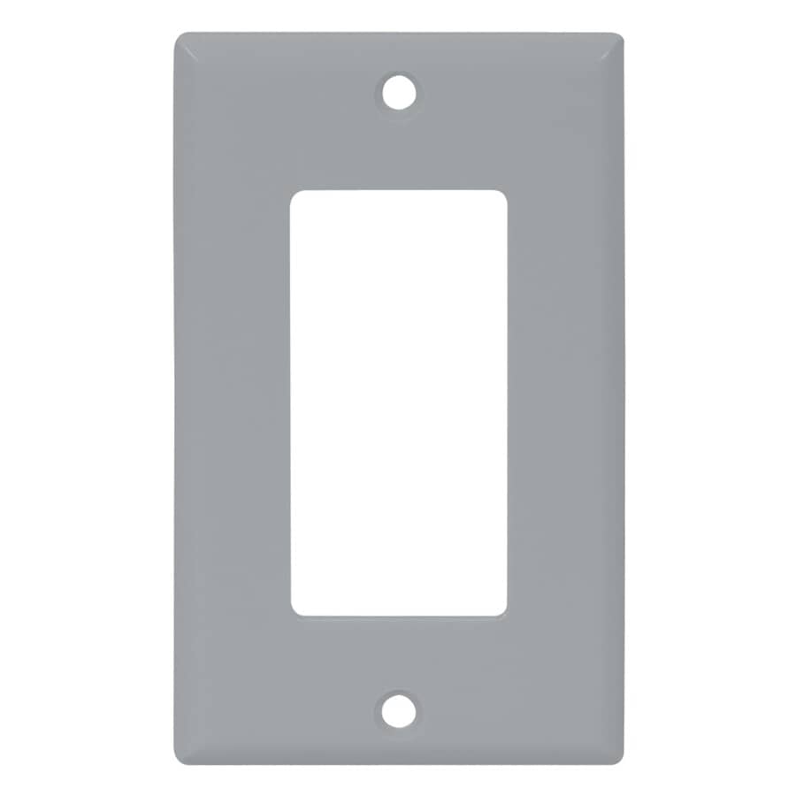 EATON Grey Plastic 1-Gang Decora Wall Plate | Home Hardware