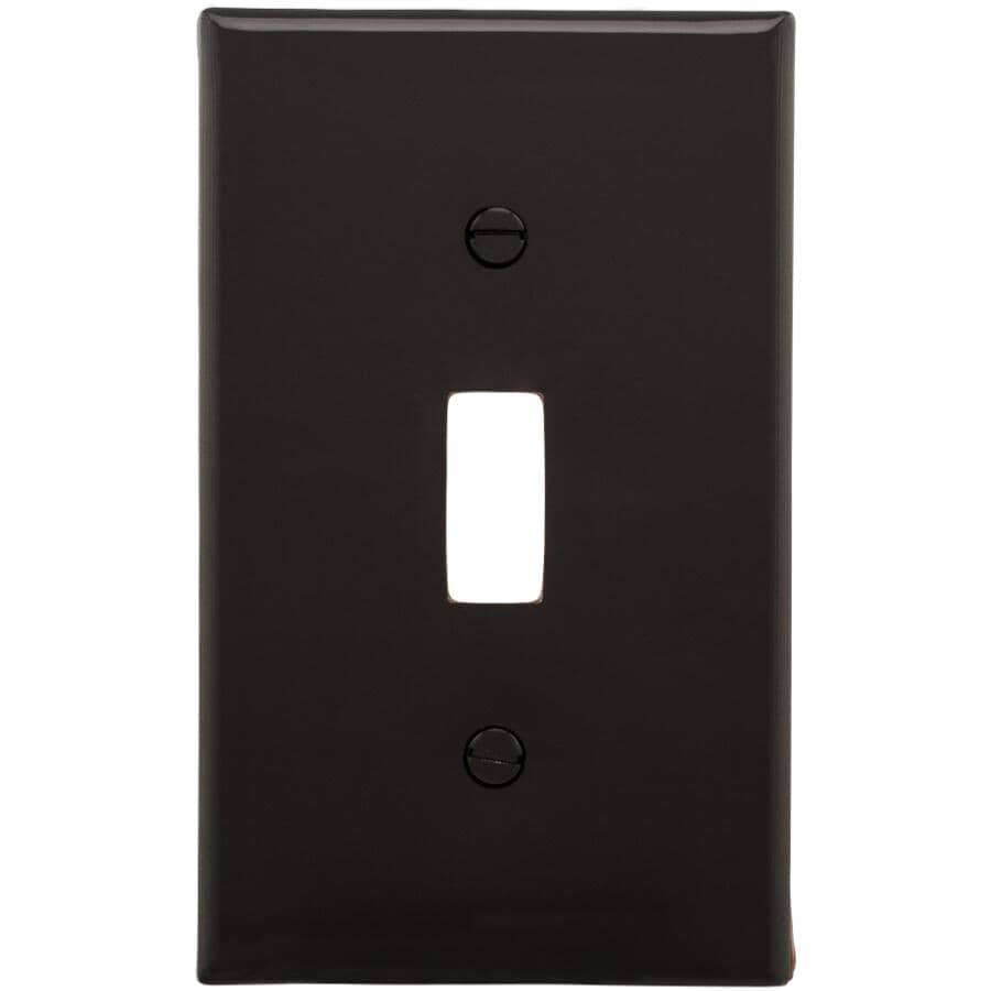EATON Black Plastic 1-Toggle Switch Plate | Home Hardware