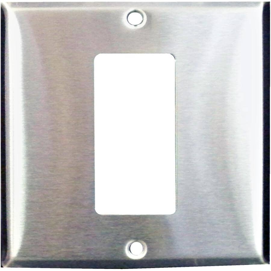 Eaton Chrome Decora GFI Receptacle Plate Conversion Kit | Home Hardware