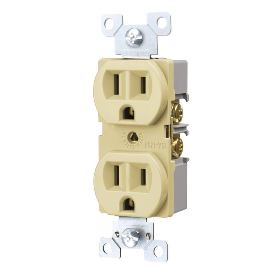 EATON Ivory Side Wire Duplex Receptacle | Home Hardware