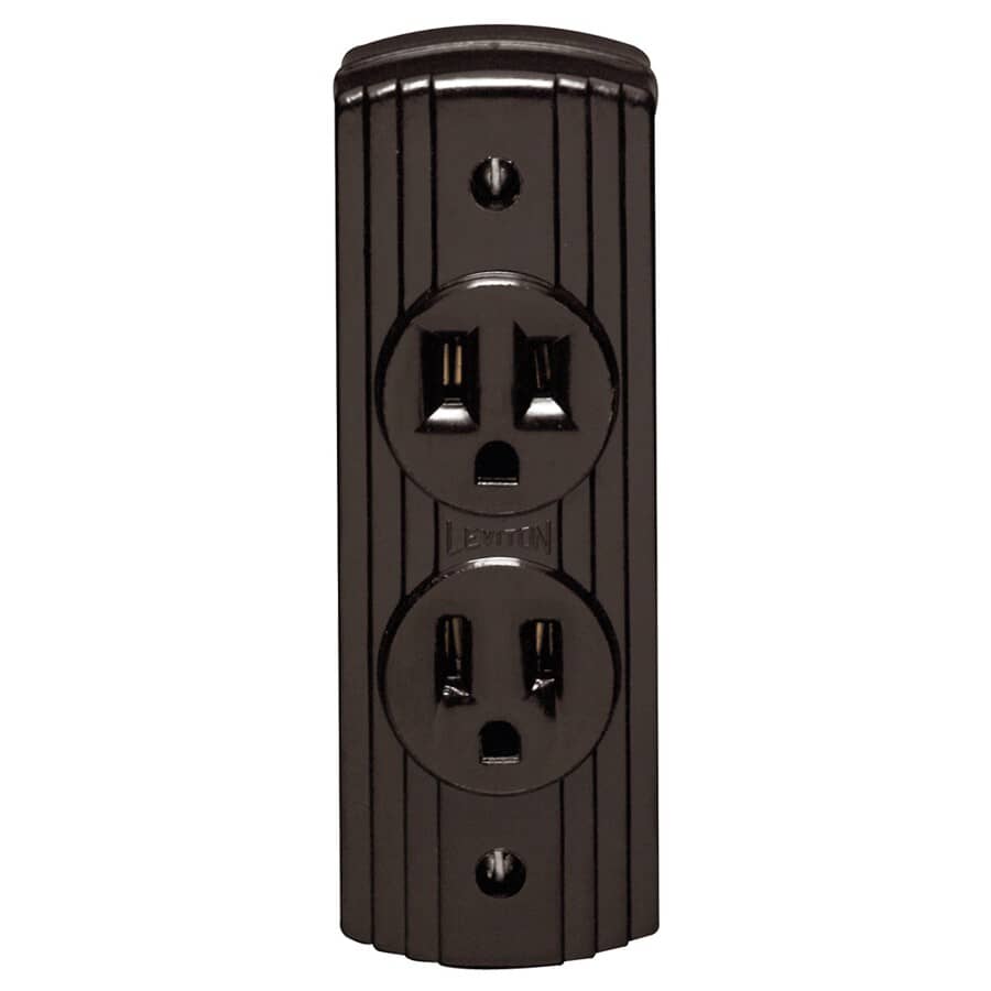 LEVITON Brown Surface Receptacle | Home Hardware