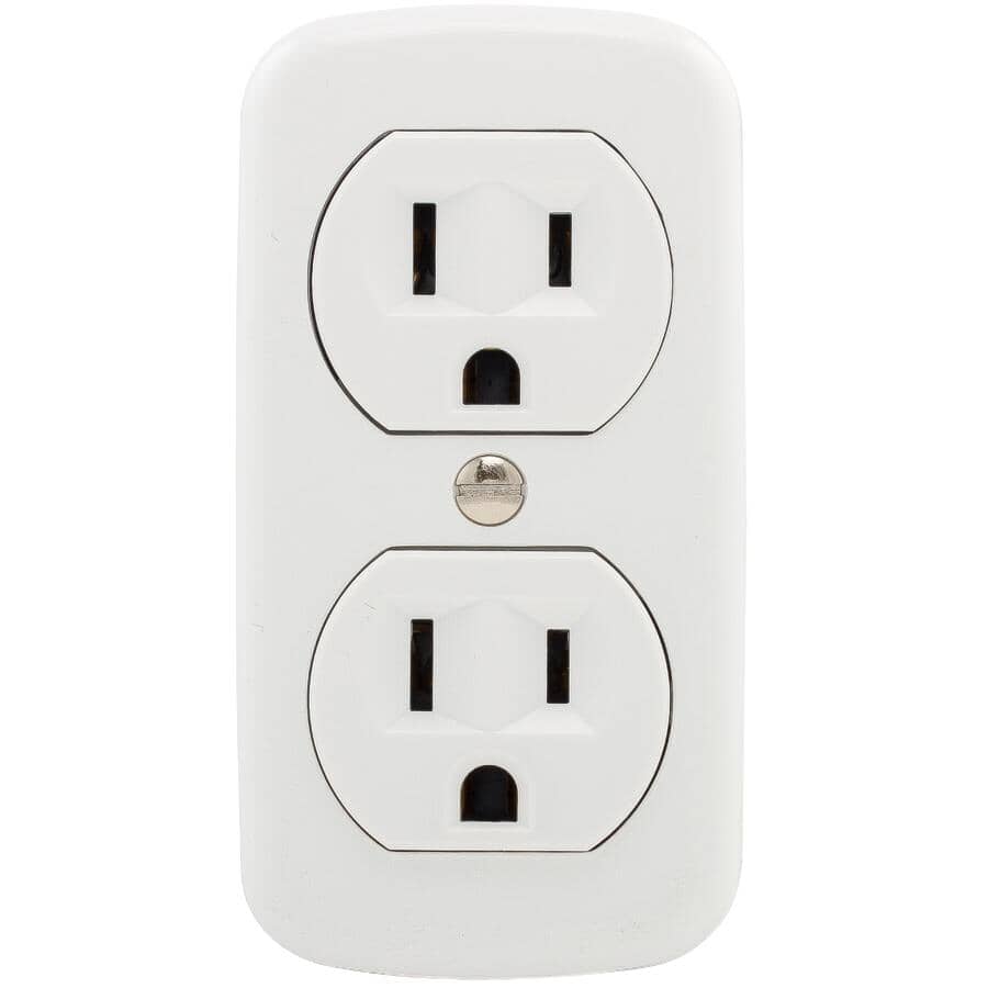 EATON Duplex Surface Receptacle - White | Home Hardware