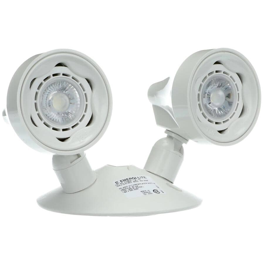 EMERGI-LITE 2 Light LED Security Light with 300 Degree Rotation Swivel ...