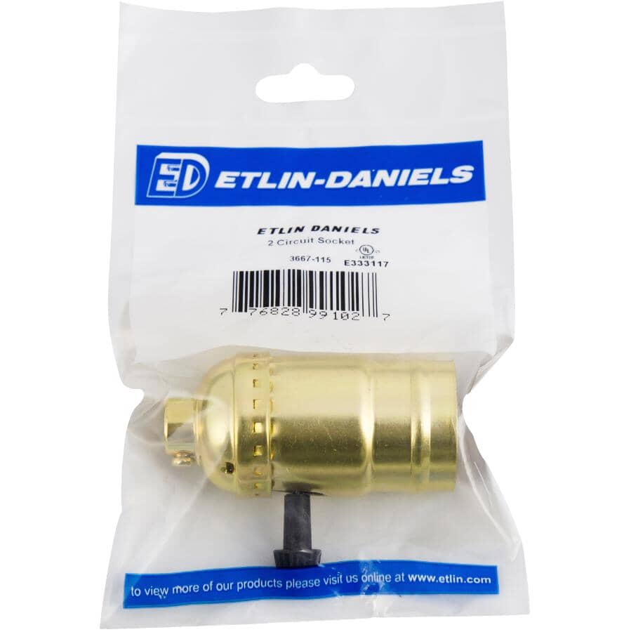 ETLIN DANIELS 2 Circuit Light Socket | Home Hardware
