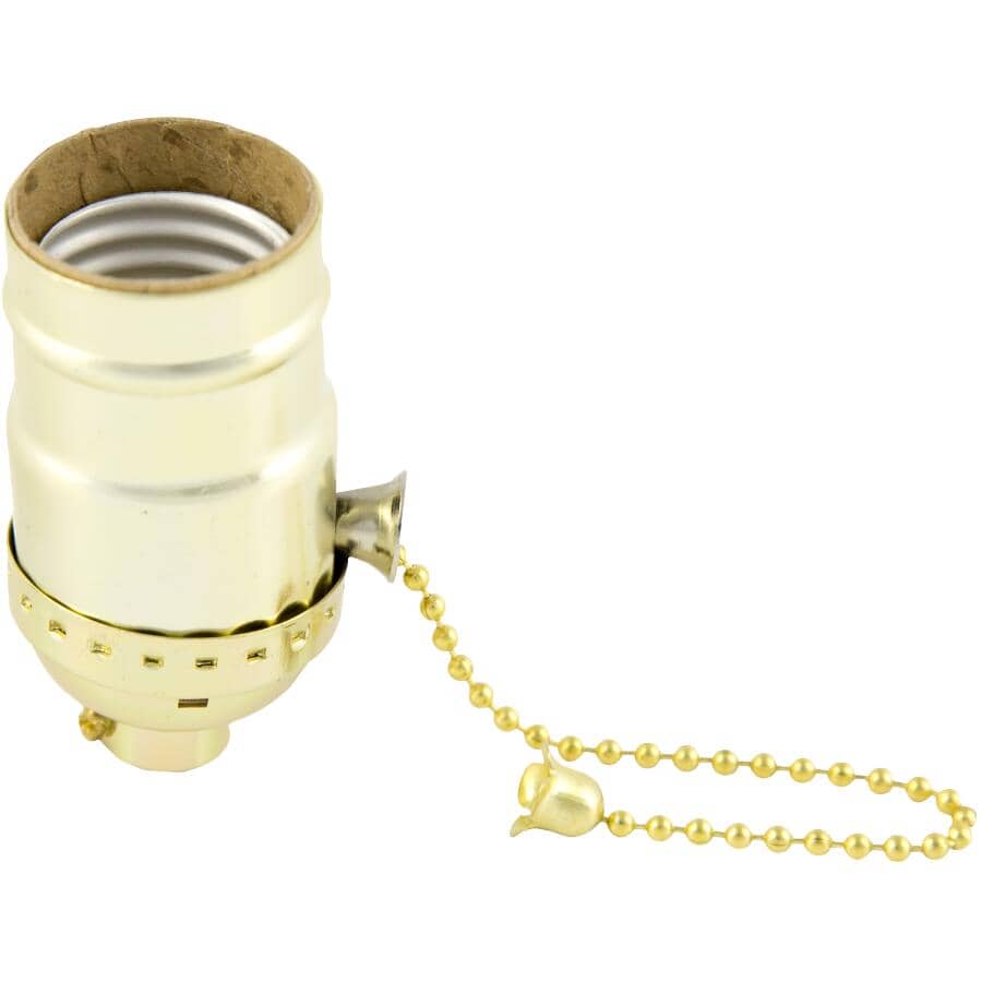 EATON Brass Pull Chain Light Socket | Home Hardware