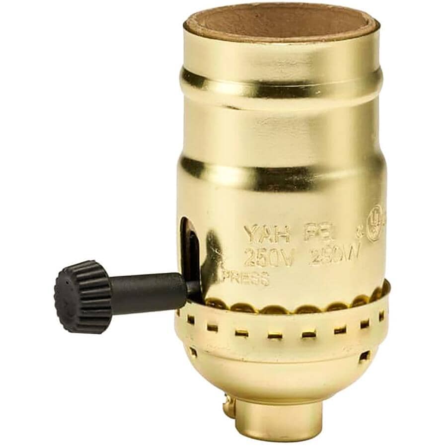 PROJEX Brass Tri-Light Light Socket | Home Hardware