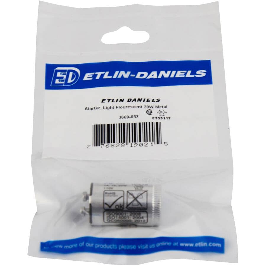 ETLIN DANIELS 20W Fluorescent Starter | Home Hardware