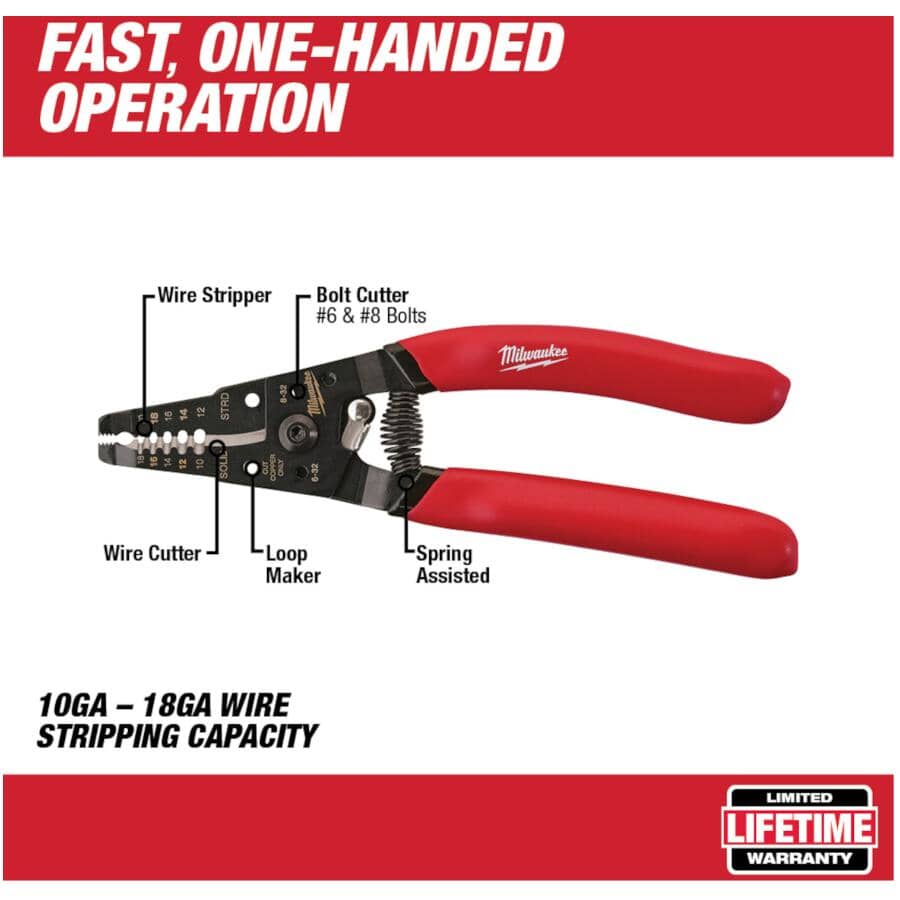MILWAUKEE Wire Stripper/Cutter for Solid & Stranded Wire | Home Hardware