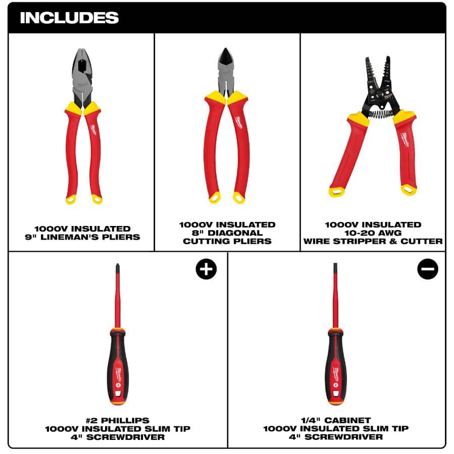 MILWAUKEE Insulated Hand Tool Set | Home Hardware