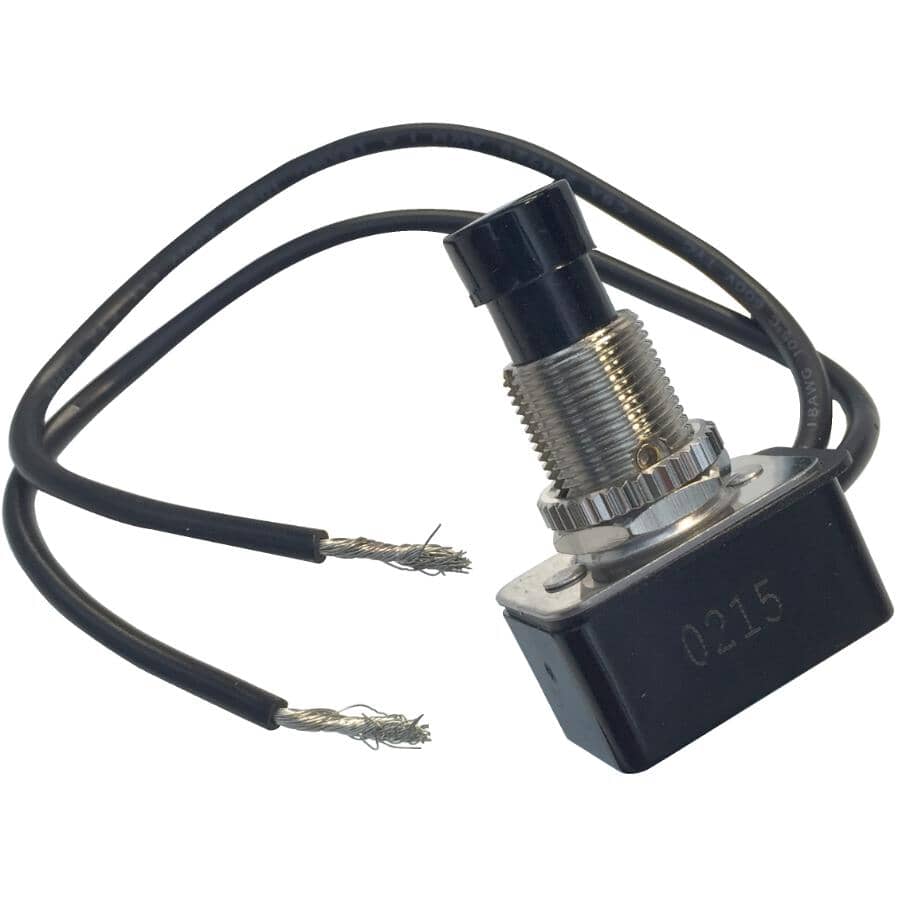 GARDNER BENDER Single Pole Single Throw Push Button Canopy Switch ...