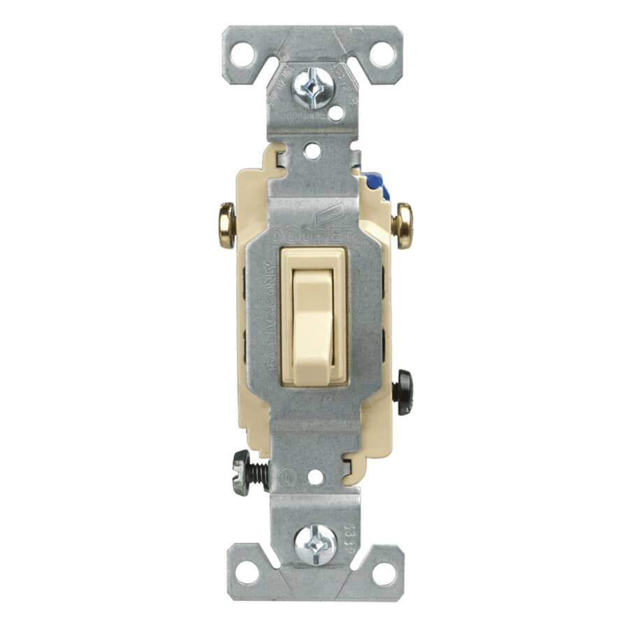 EATON 3 Way Ivory Quiet Toggle Light Switch | Home Hardware