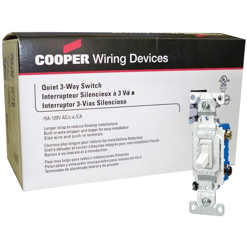 EATON 10 Pack 3 Way White Quiet Toggle Light Switches | Home Hardware