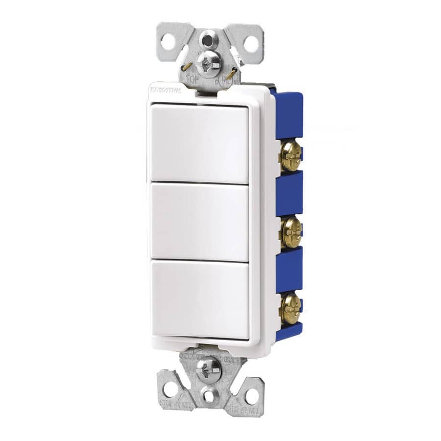 EATON 3 Rocker White Light Switch | Home Hardware