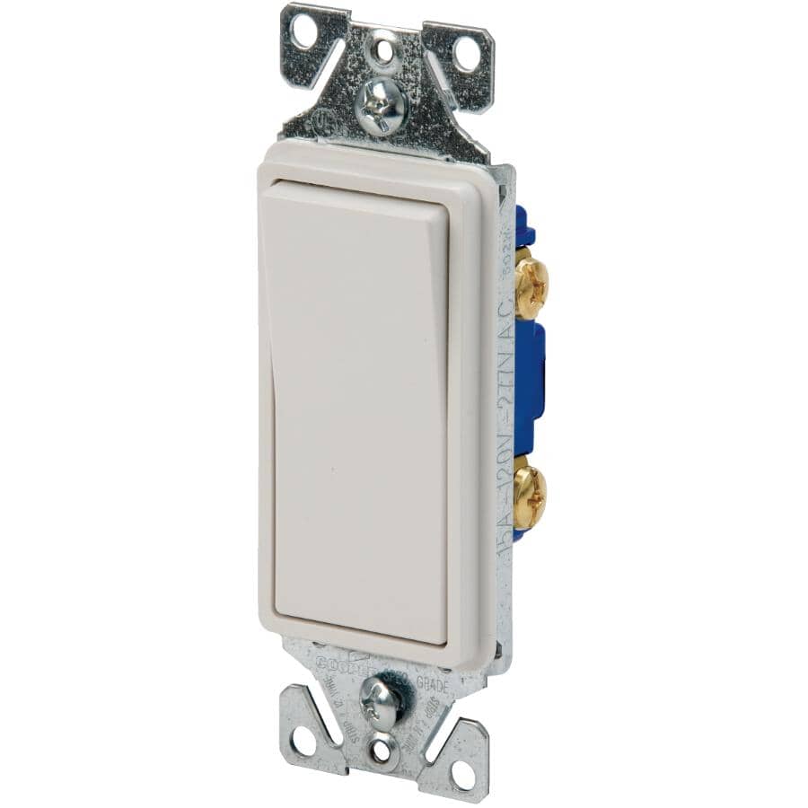 EATON Single Pole Decorator White Light Switch | Home Hardware