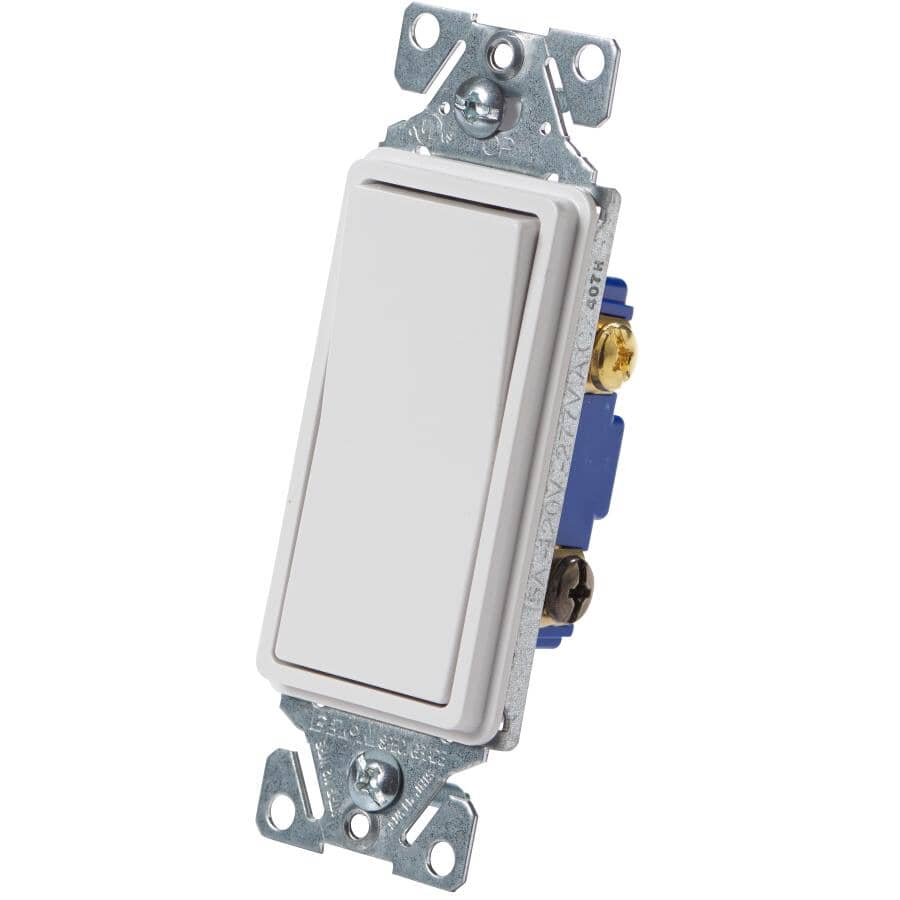 Interrupteur Decora à 3 voies, blanc Eaton | Home Hardware
