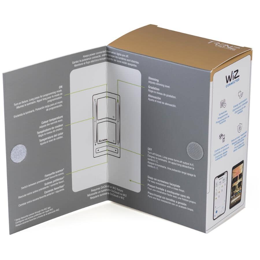 Trenz Lighting Connected By Wiz Smart Room Controller Switch With Wi