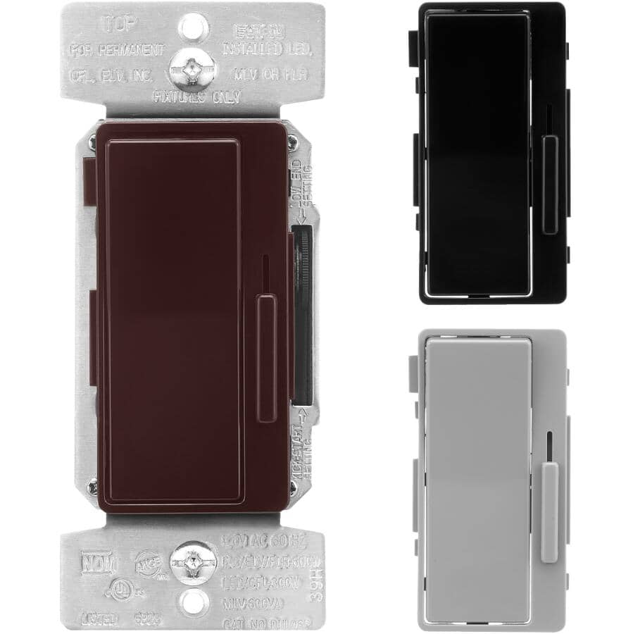 EATON Single Pole & 3 Way Universal Slide Dimmer Switch | Home Hardware
