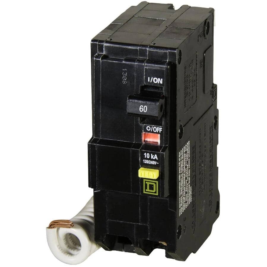 SQUARE D 60 Amp 2-Pole GFI Pigtail Circuit Breaker | Home Hardware