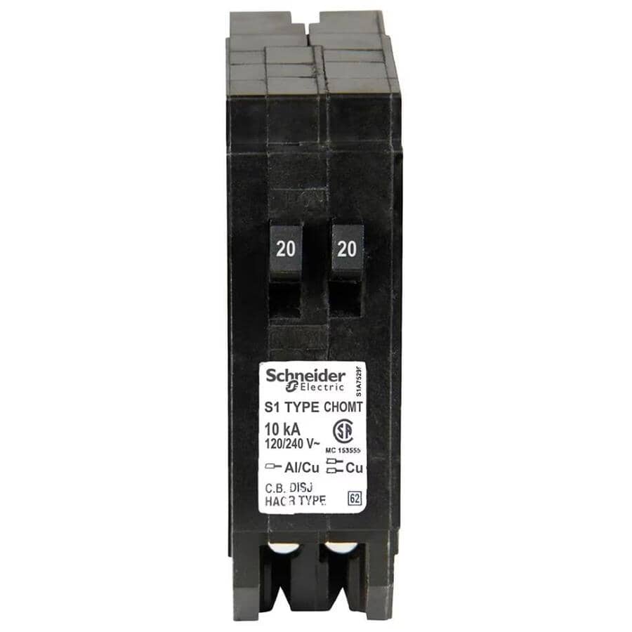 HOMELINE 20 Amp Single Pole Tandem Plug | Home Hardware