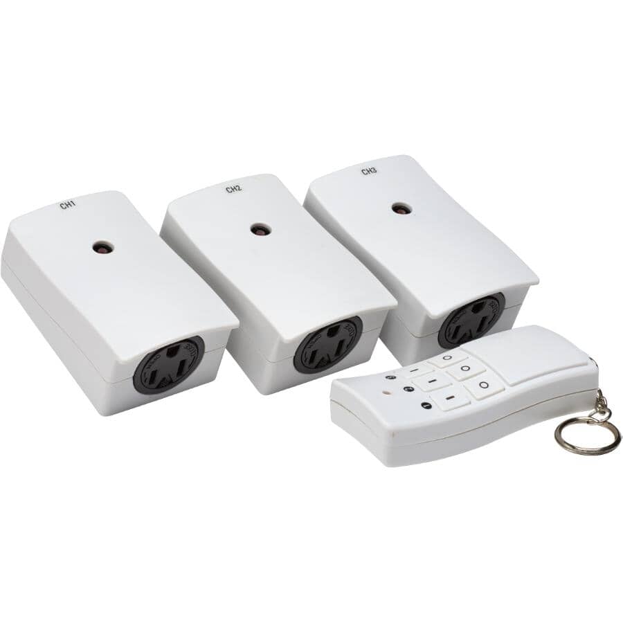 WOODS Indoor Wireless Remote Control with 3 Outlets | Home Hardware