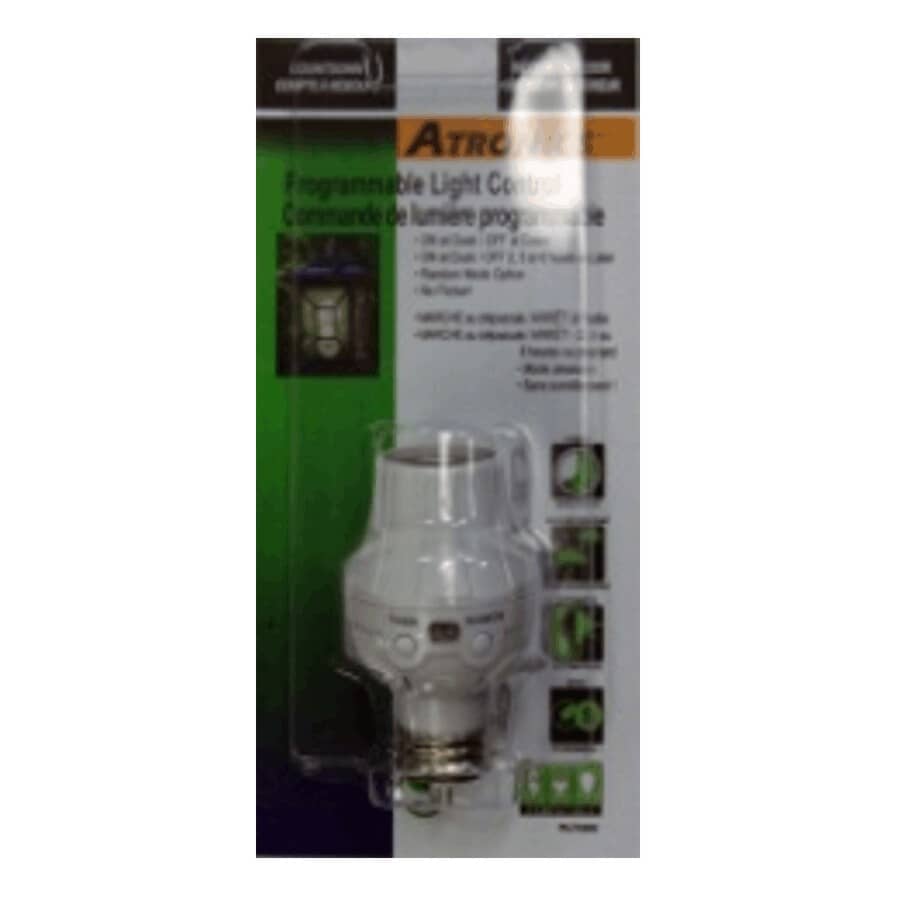 ATRON Indoor/Outdoor Photocell Control Light Socket for CFL and LED ...