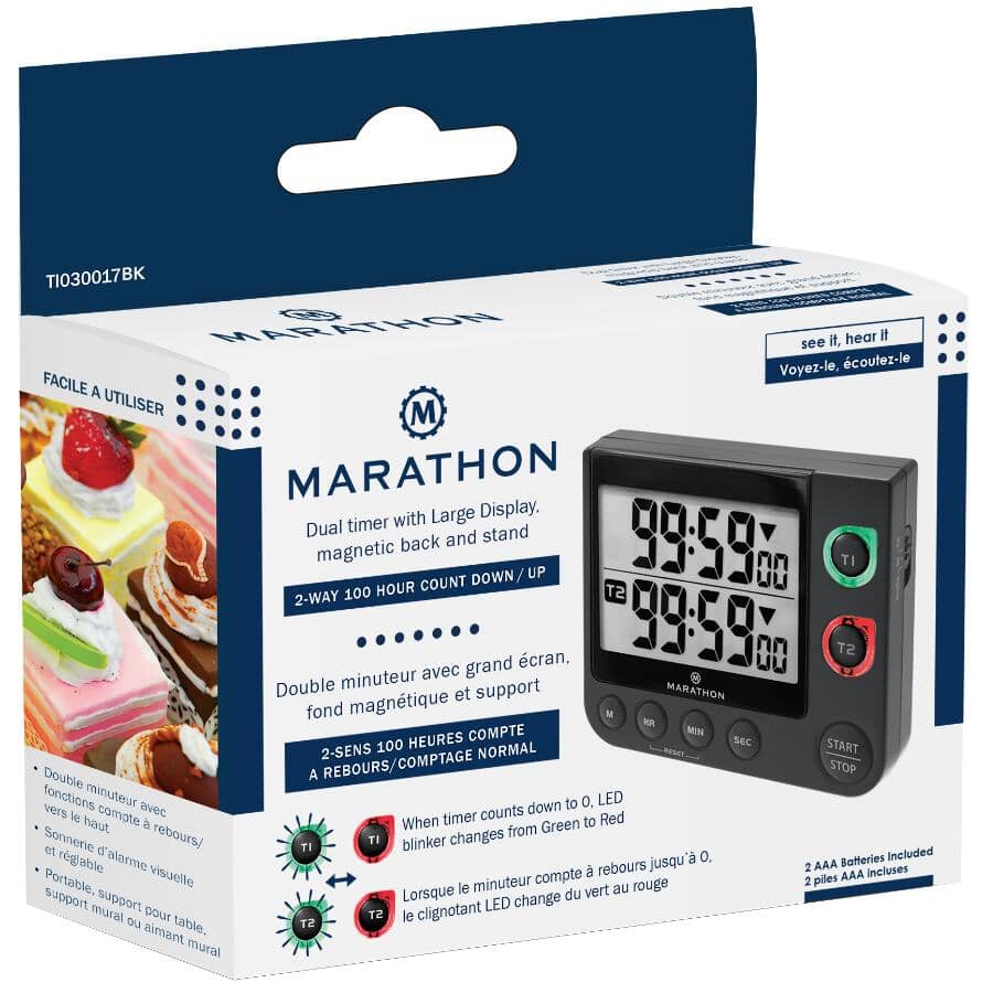 MARATHON Dual Event 100 Hour Digital Timer | Home Hardware