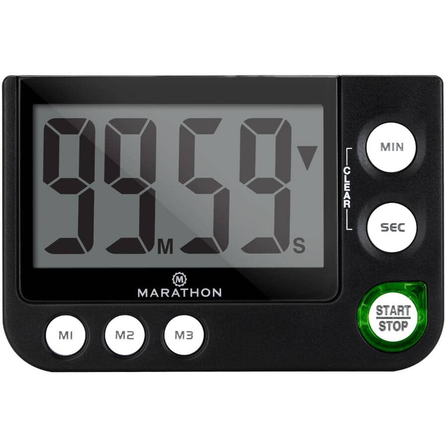 MARATHON WATCH Large Display Countdown / Up Timer with Blinking Alarm | Home Hardware