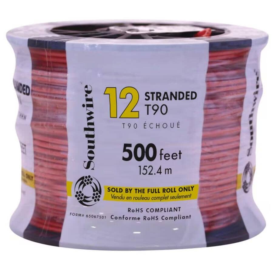 SOUTHWIRE 500' T90 #12 Stranded CU Copper Wire | Home Hardware