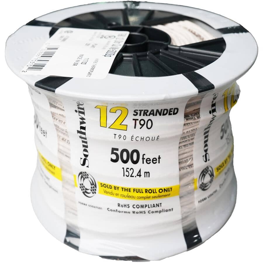 SOUTHWIRE 500' T90 #12 Stranded CU Copper Wire | Home Hardware