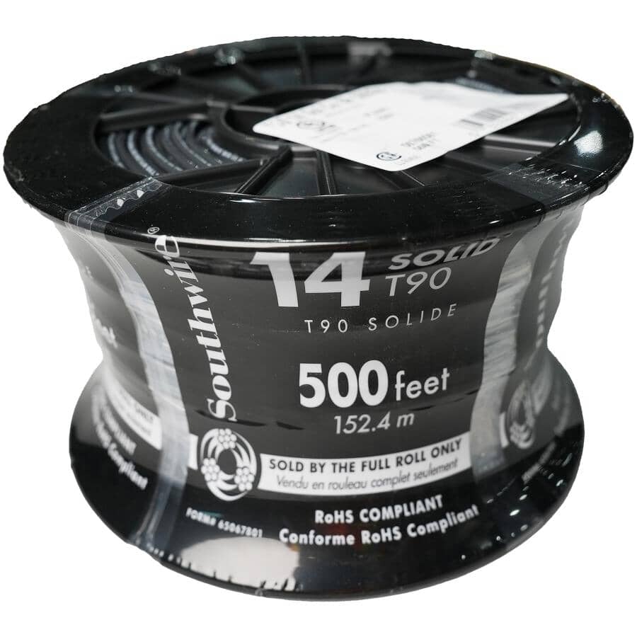 SOUTHWIRE 500' T90 #14 Solid CU Copper Wire | Home Hardware
