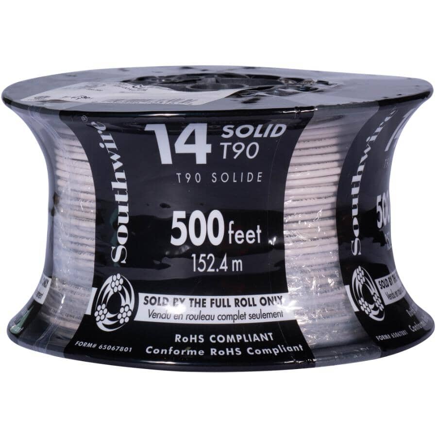 SOUTHWIRE 500' T90 #14 Solid CU Copper Wire | Home Hardware