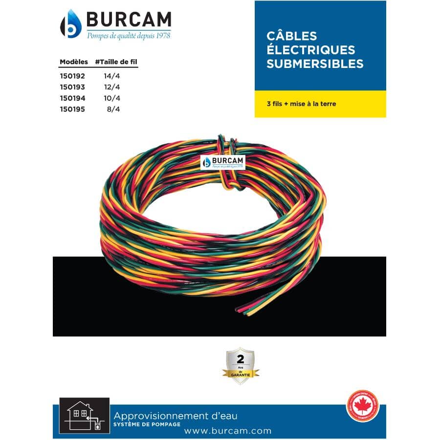 BURCAM 12/4 Solid Sump Pump Wire | Home Hardware