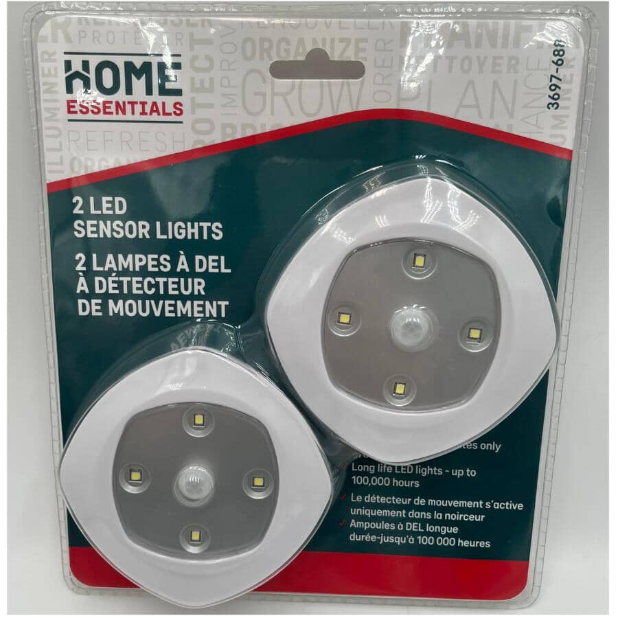 HOME ESSENTIALS Battery Operated LED Motion Sensor Puck Light | Home ...