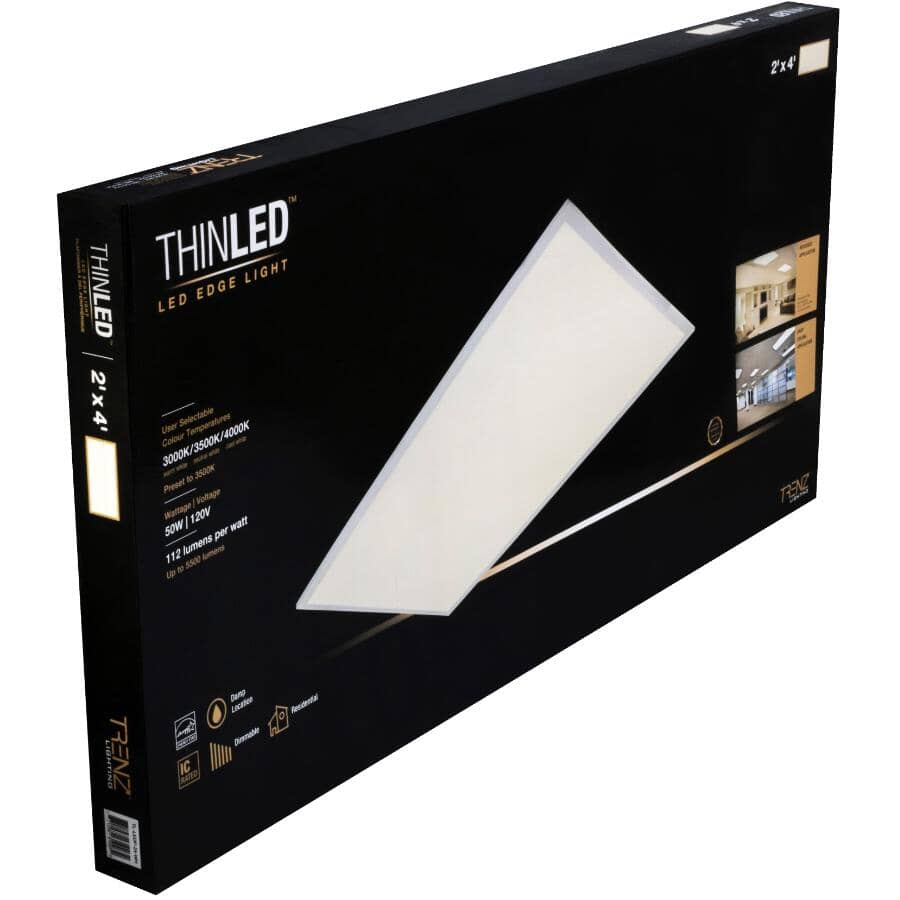 TRENZ LIGHTING ThinLED Dimmable Edge LED Panel Light | Home Hardware