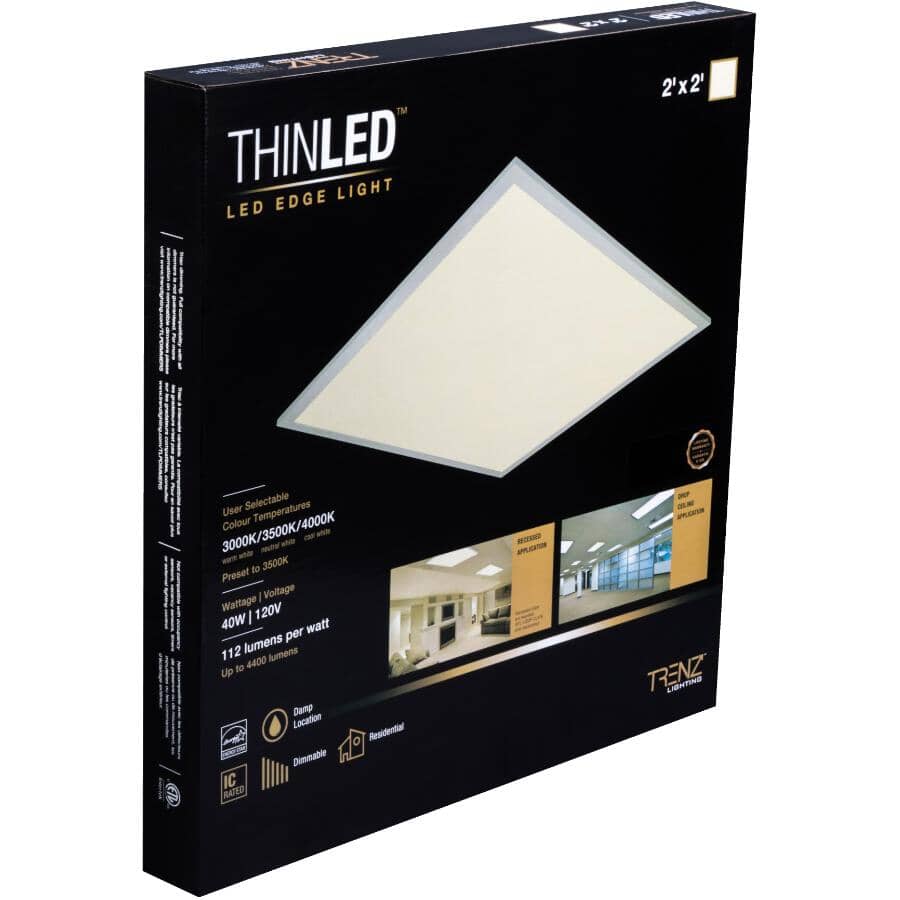 TRENZ LIGHTING ThinLED Dimmable Edge LED Panel Light | Home Hardware