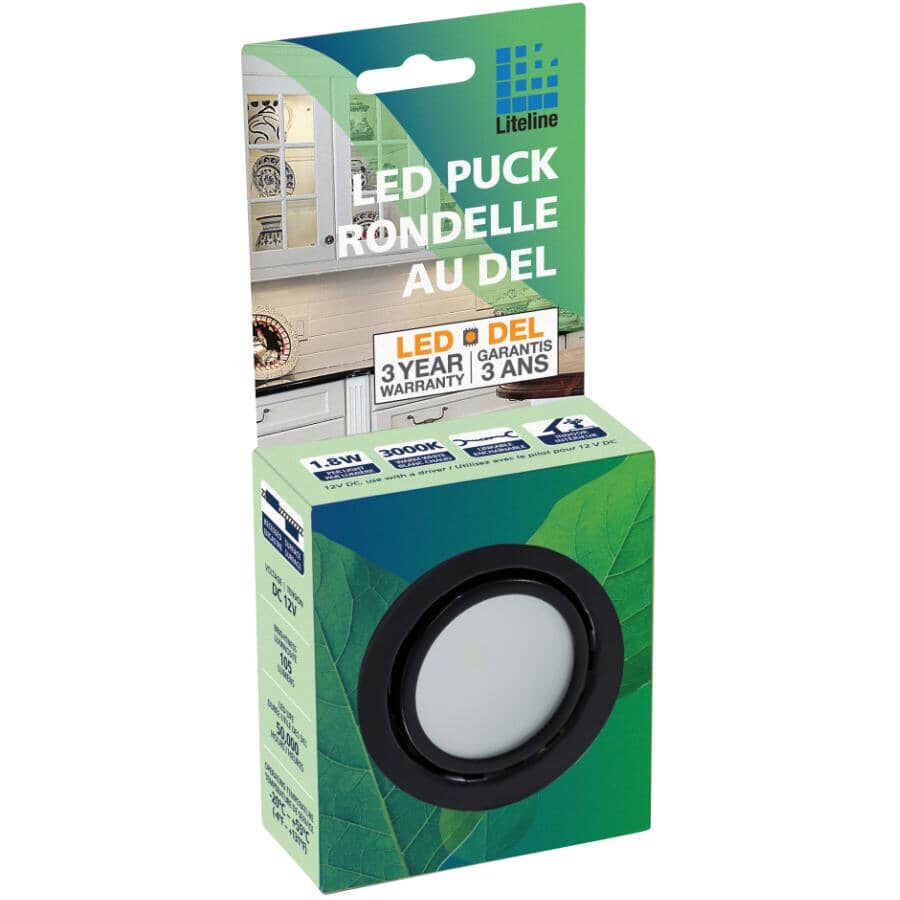 LITELINE Black 1 Light Mini Puck LED Light Fixture | Home Hardware