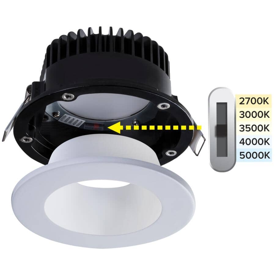 TRENZ LIGHTING Omega Pro 4" ThinLED Recessed Baffle Fixture with CCT ...