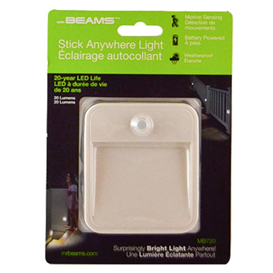 MR BEAMS Battery Operated Stick Anywhere LED Motion Sensor Light | Home ...