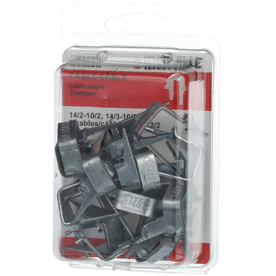 IBERVILLE 20 Pack 12/3 Black Steel Cable Staples | Home Hardware