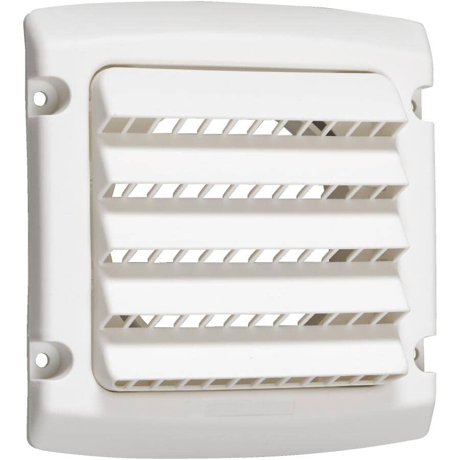 DUNDAS-JAFINE 4" White Louvered Intake Cap | Home Hardware