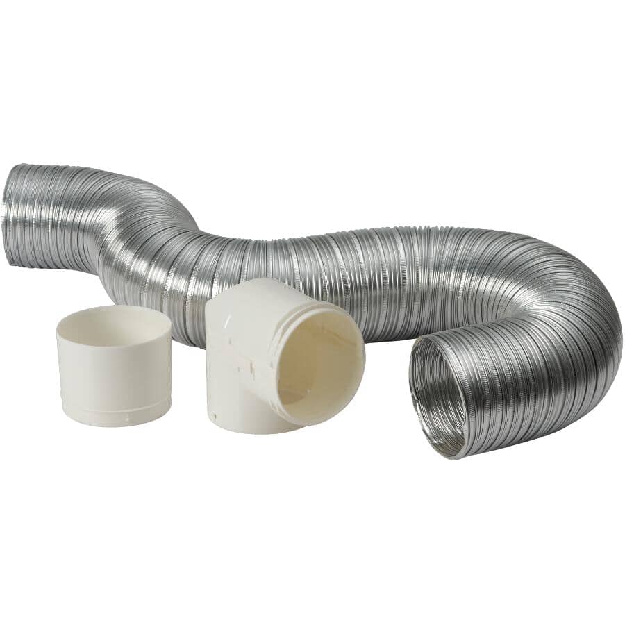 DUNDAS-JAFINE 4" x 8' Aluminum Dryer to Duct Vent Kit | Home Hardware