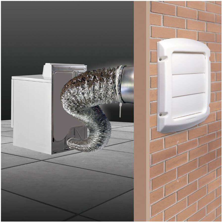DUNDAS-JAFINE 4" x 8' Louver Dryer Vent Kit | Home Hardware