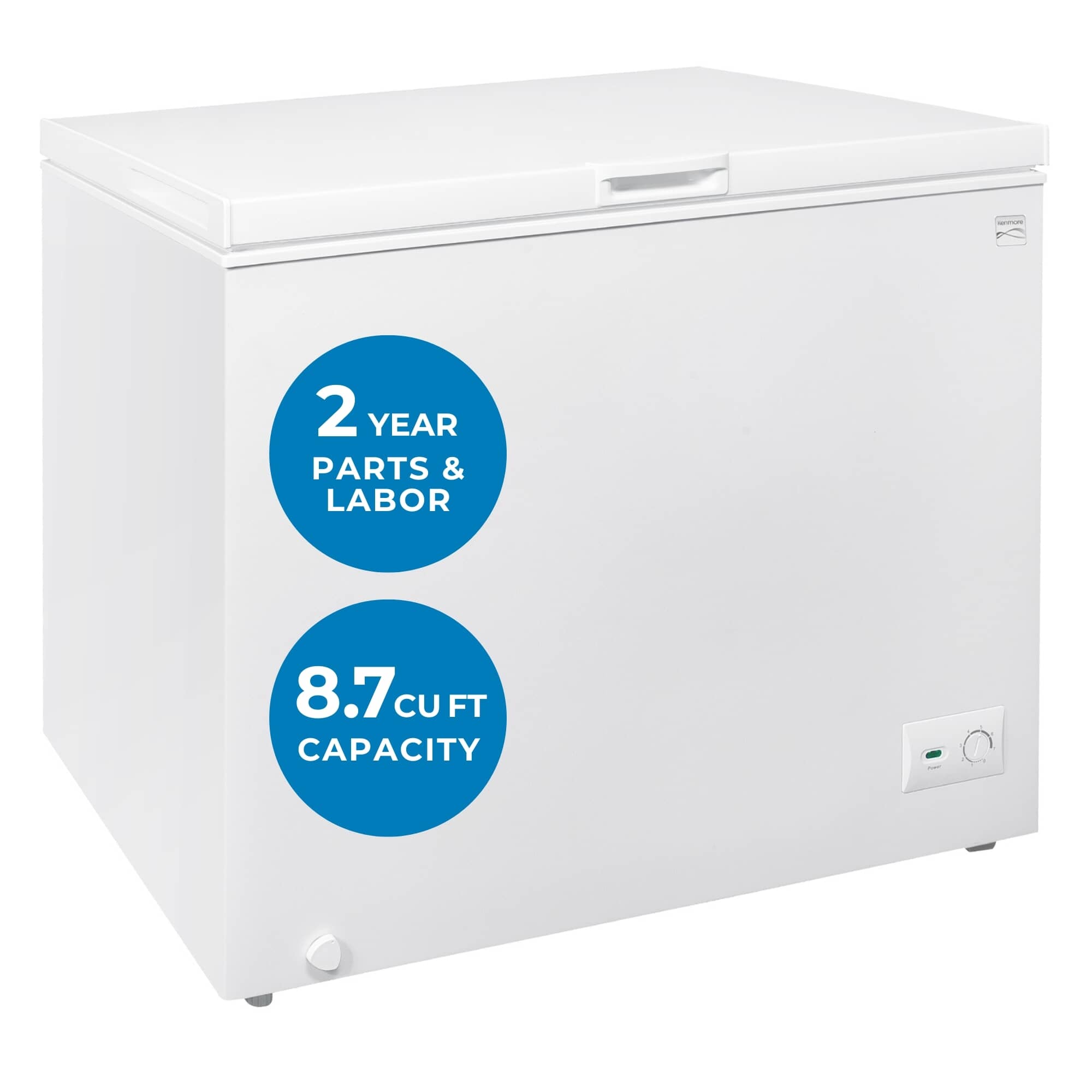 KENMORE 8.7 cu. ft. Garage Ready Chest Freezer (KKCF8.7-W) - White ...