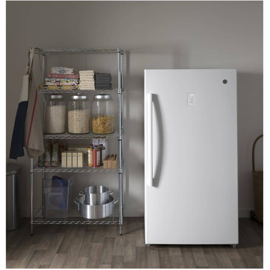 GE 17.3 cu. ft. Vertical Freezer (FUF17SMRWW) | Home Hardware