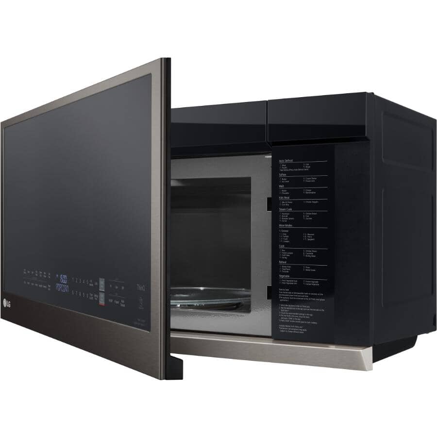 LG Four à micro-ondes intelligent à hotte intégrée (MVEL2137D), avec ...