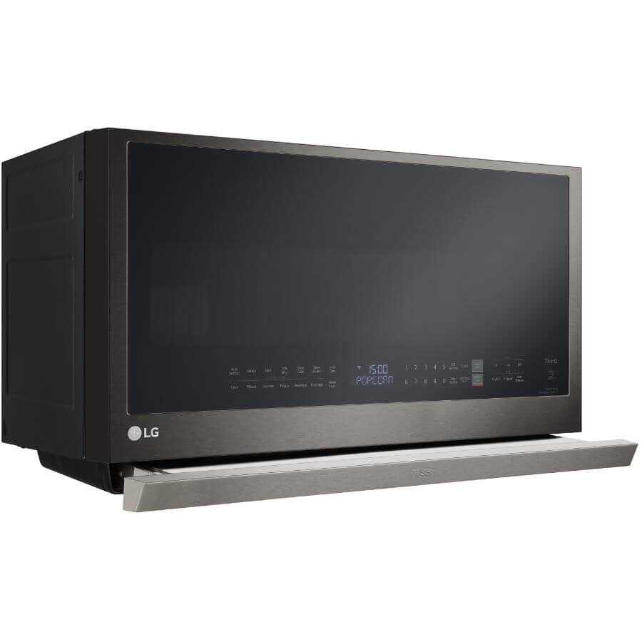 LG Four à micro-ondes intelligent à hotte intégrée (MVEL2137D), avec ...