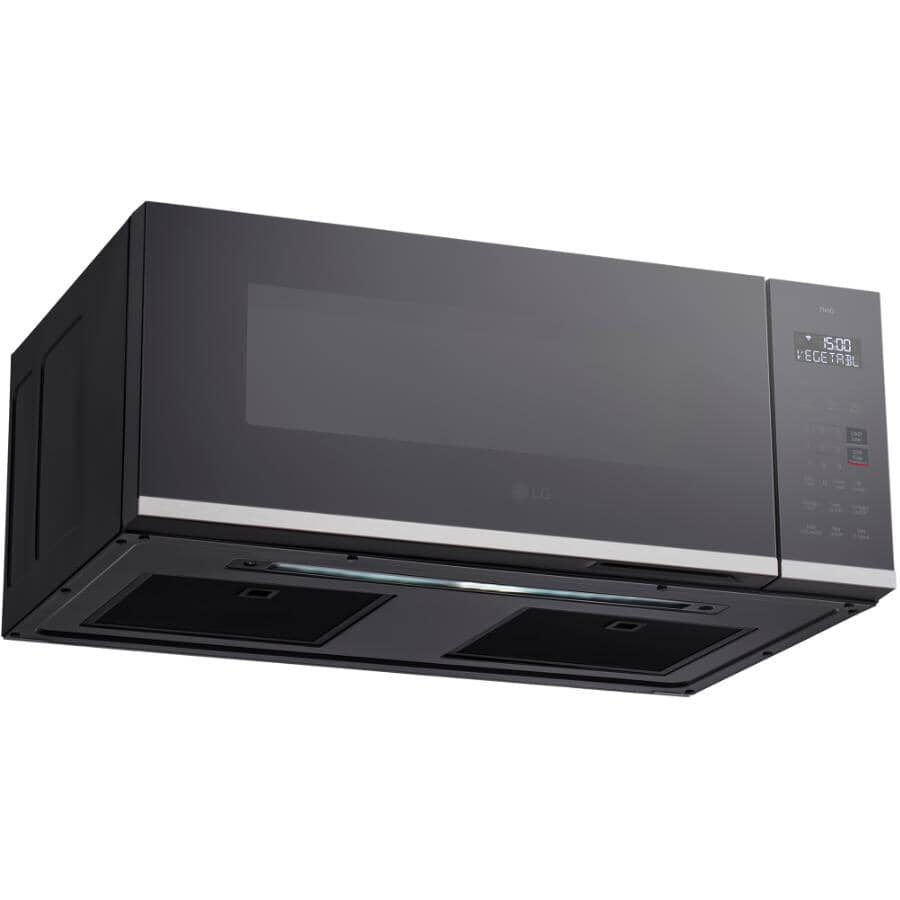 LG 1.3 cu. ft. Smart Over-The-Range Slim Microwave Oven (MVEF1323F ...