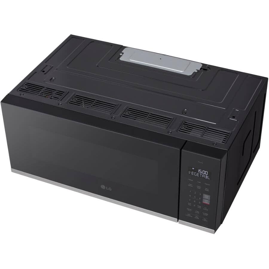 LG 1.3 cu. ft. Smart Over-The-Range Slim Microwave Oven (MVEF1323F ...